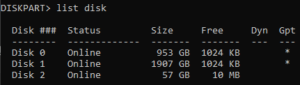 Disk Initialization in Windows Using DISKPART (Bootable USB) - Chosen ...